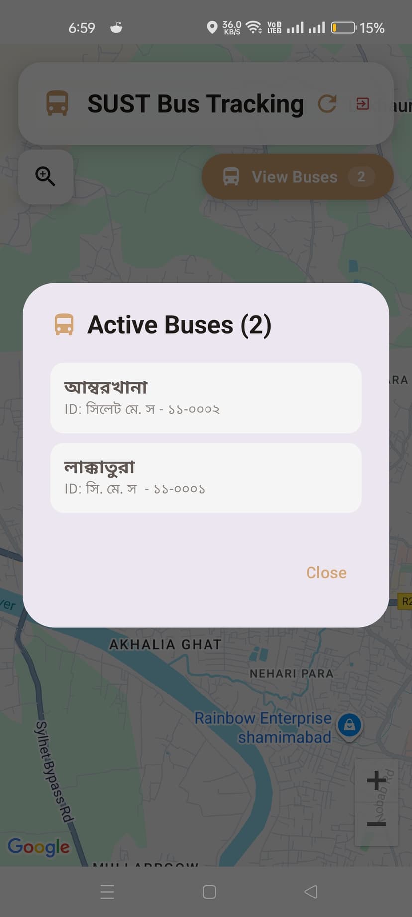 Download SUST Bus Tracking V2 - Nogori.ai